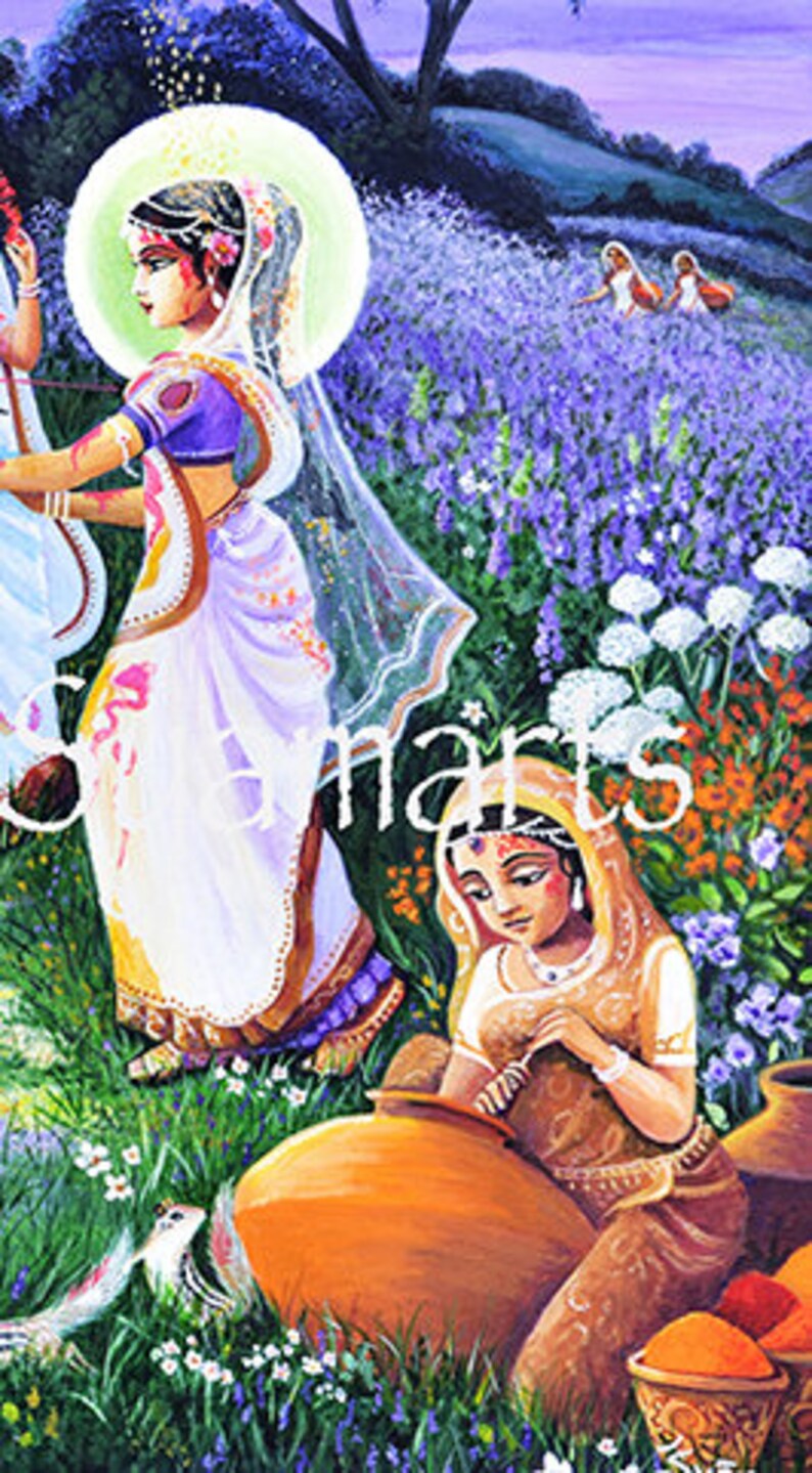 Krishna Full Moon Holy Festival Original Painting by Syam Marquez ...