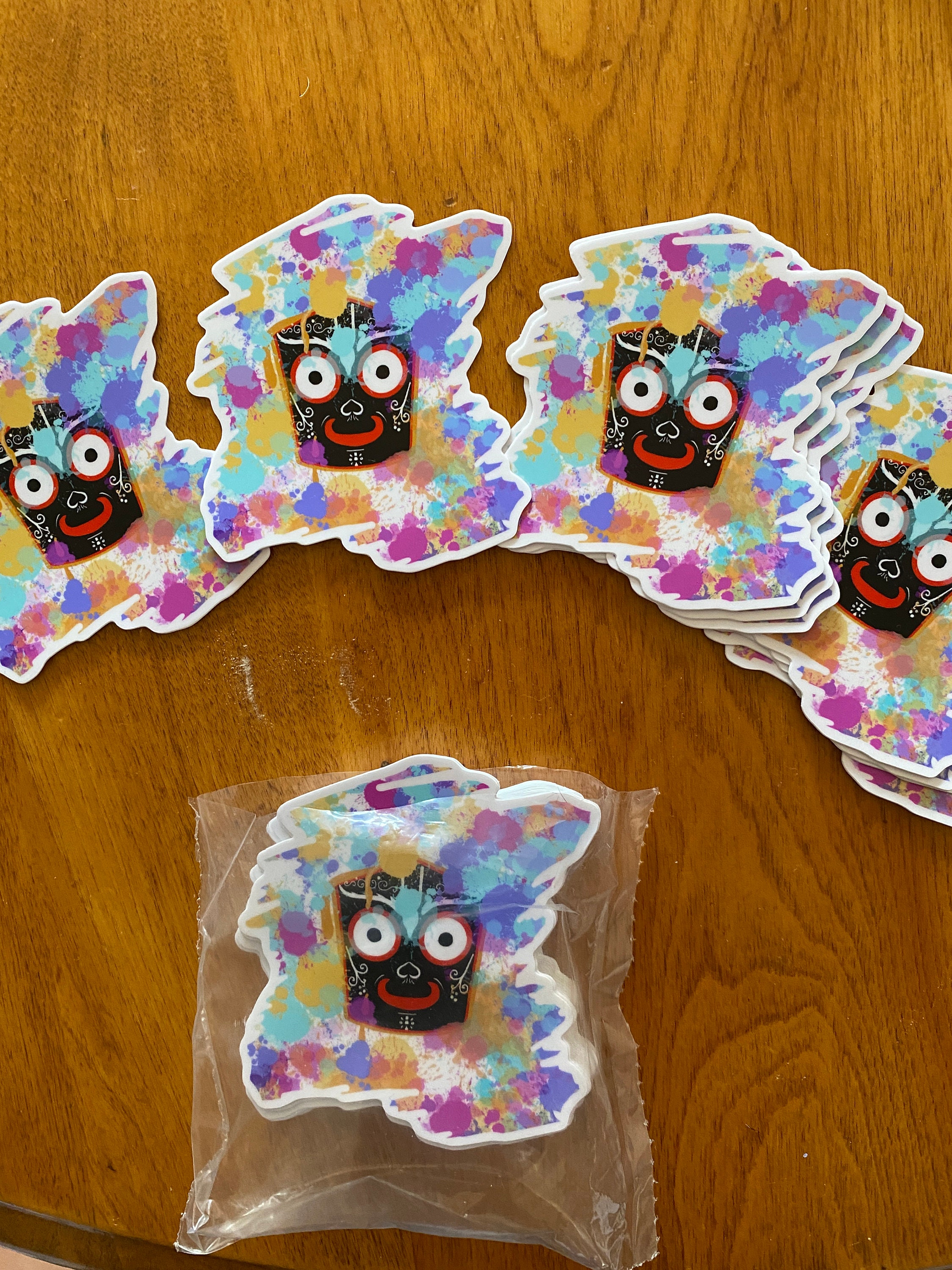 Stickers 2 Smiling Jagannath at Holi Festival - Etsy