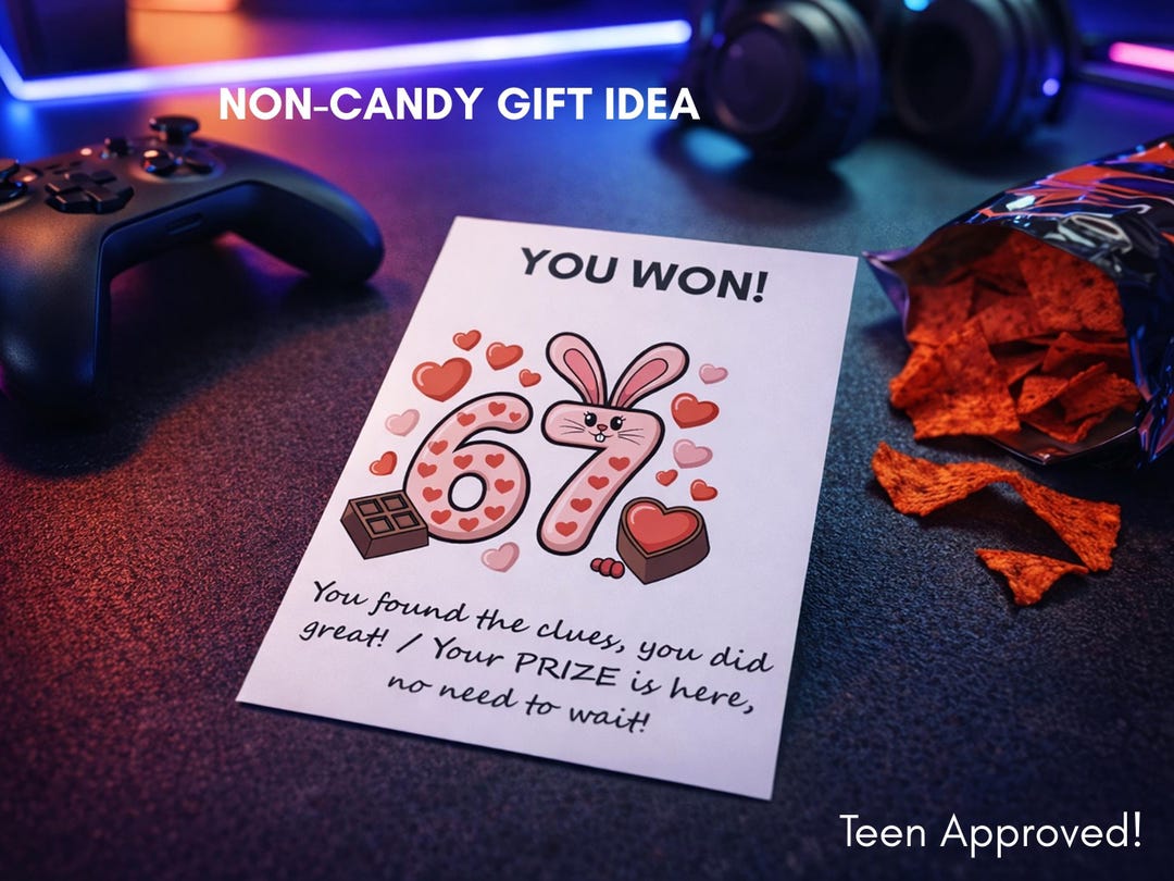 Funny Valentine Scavenger Hunt for Tween Boys, 67 Trend Meme Game, Non ...