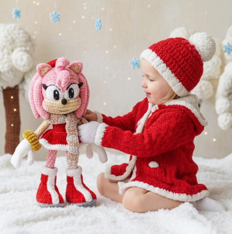 Sonic Crochet Pattern - DIY |amy Rose - Pokemon Crochet - Etsy