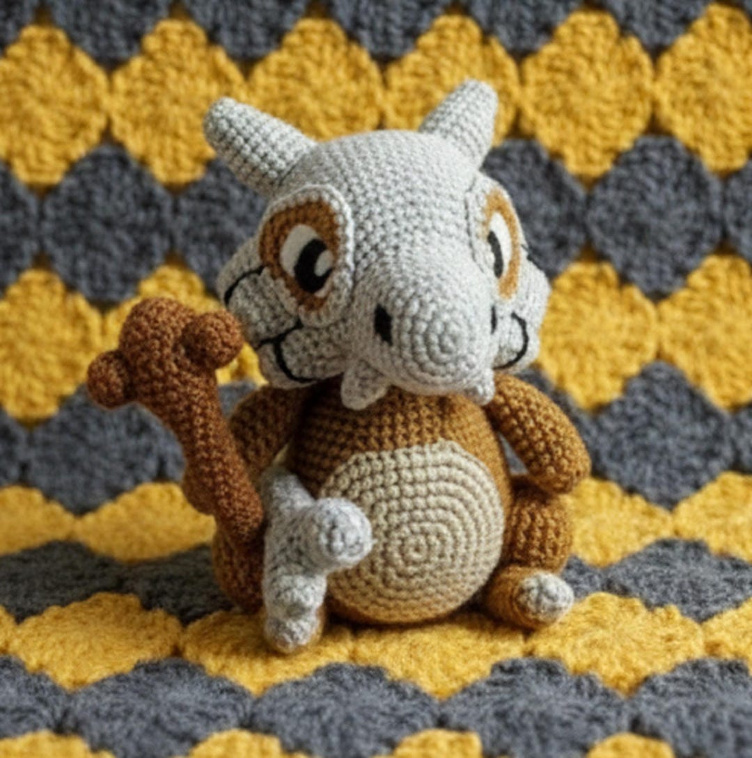 Cubone Crochet Pattern - DIY | Pokemon Plush - Etsy