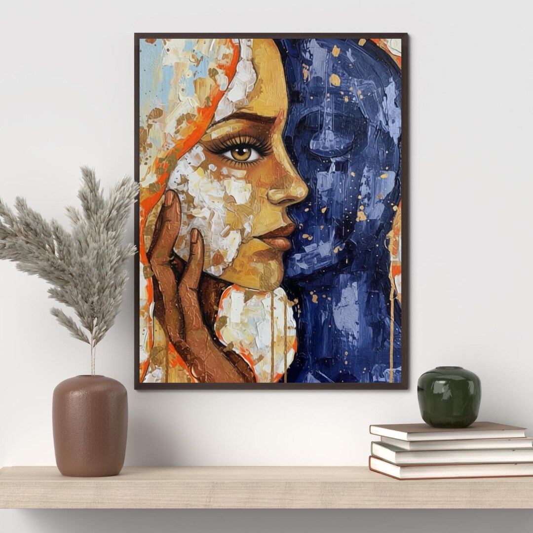 Triptych Wall Art- DIY | Arcane Poster - Valentine Handprint - Etsy