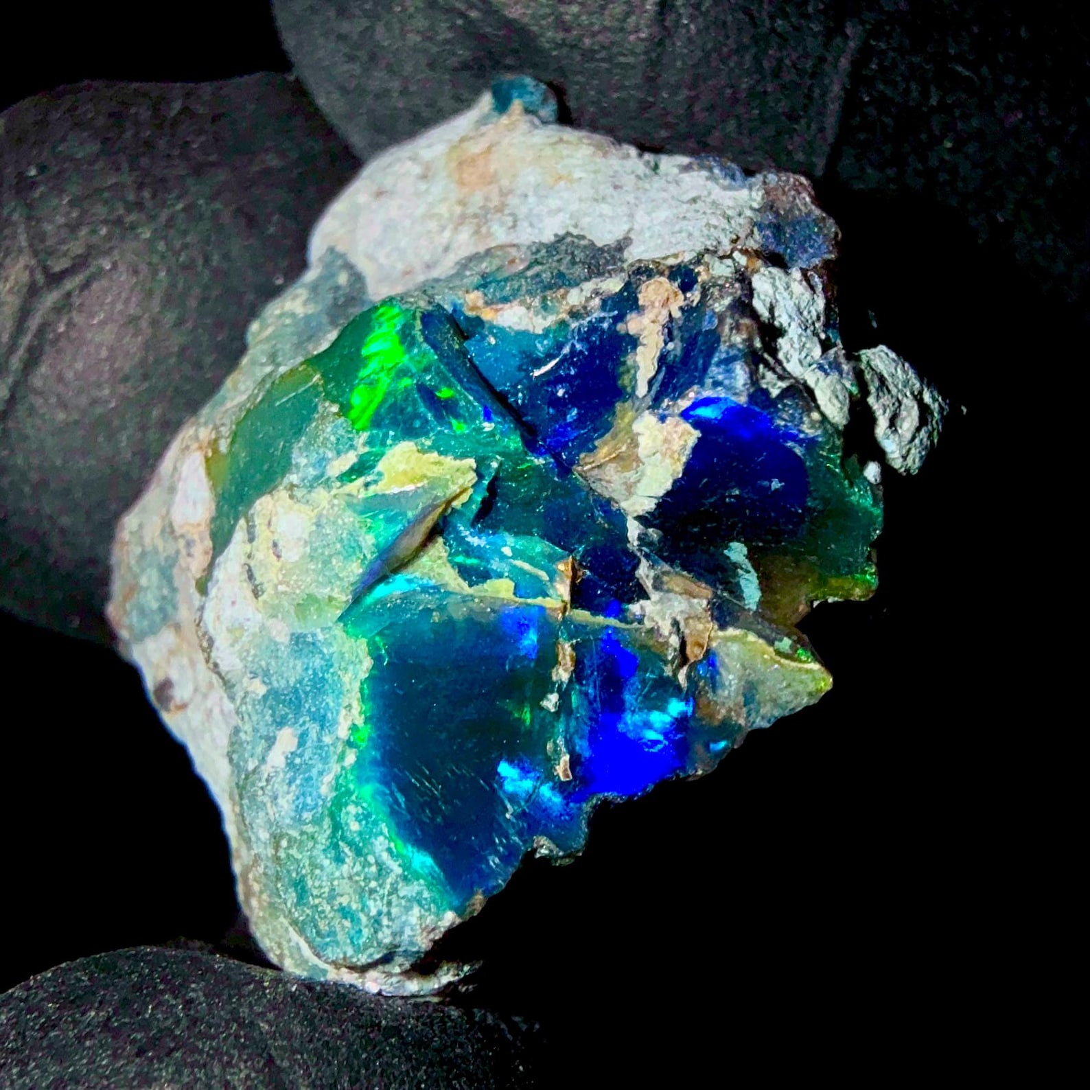 Ethiopian Opal Raw, Opal, Natural Fire Black Opal Rough, Black Opal ...