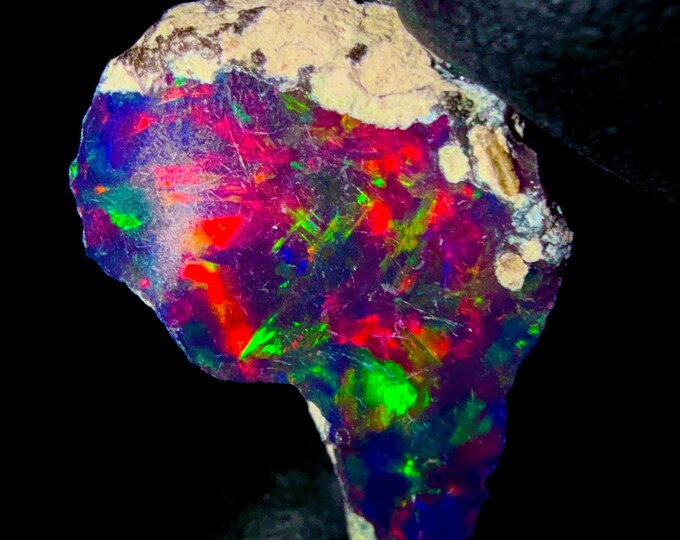 Opal Rough, Natural Dry Opal Raw, Ethiopian Opal Gemstone Rough, Black ...