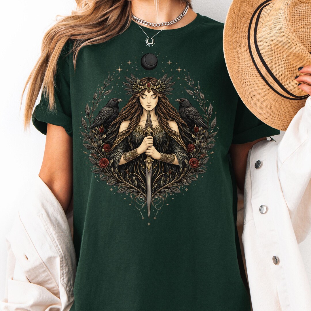 Morrigan Goddess Witch Magic Raven Positive Feminist Storm| Pagan ...
