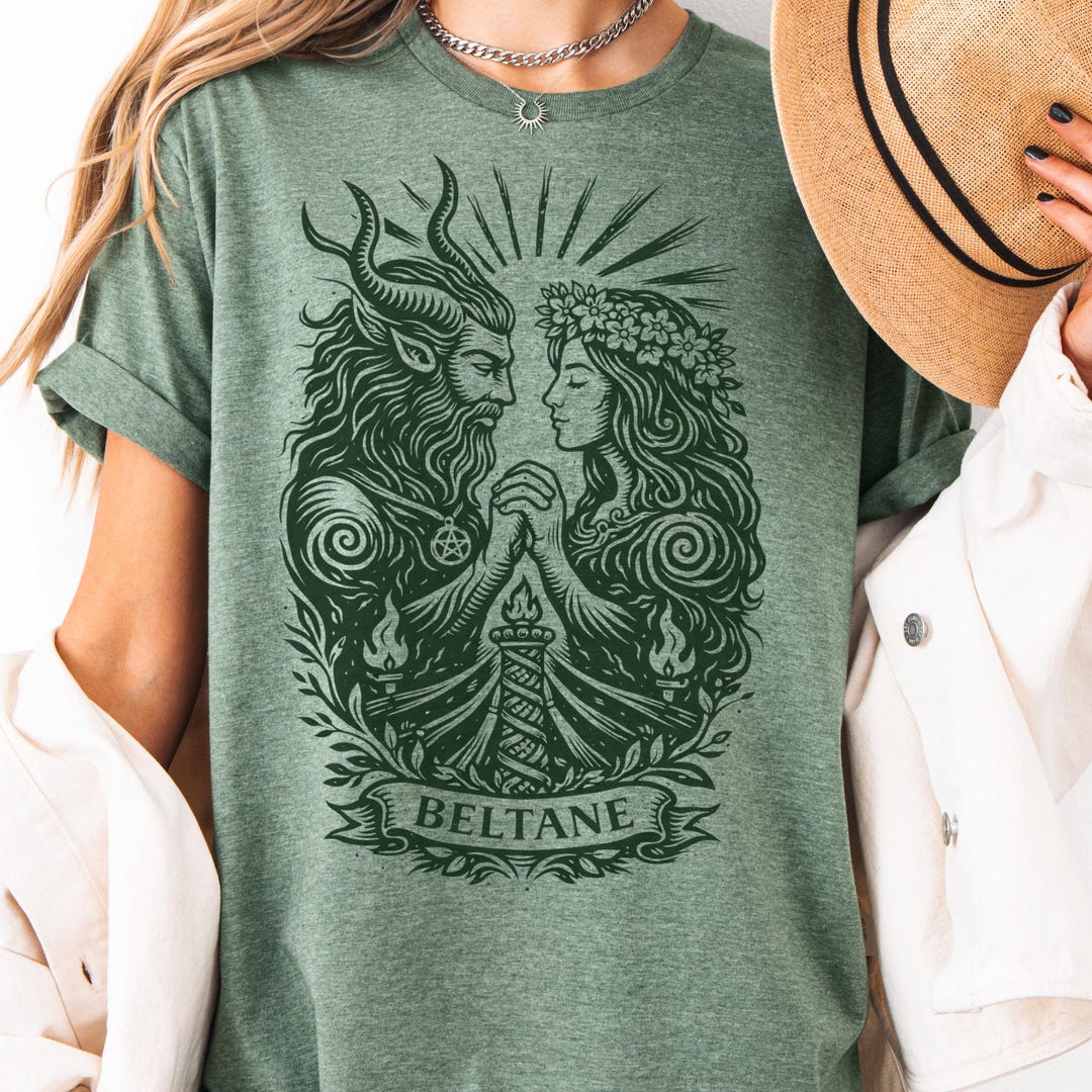 Horned God and Goddess Beltane Inspired Symbolic Couples Solstice ...