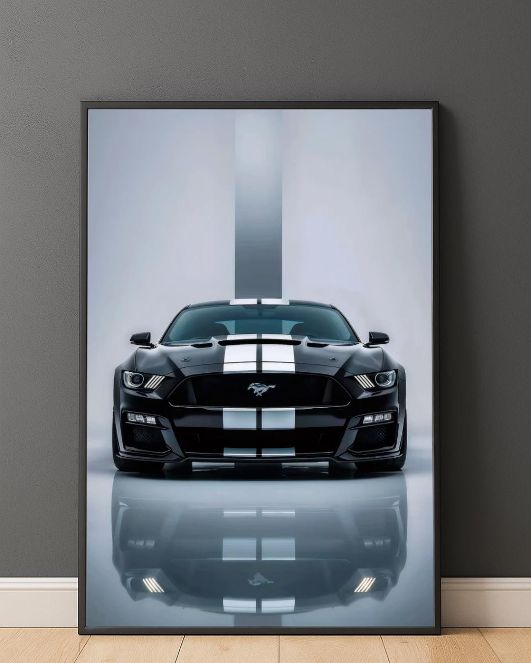 Ford Mustang Art Print | Modern Muscle Car Poster (digital Download) - Etsy