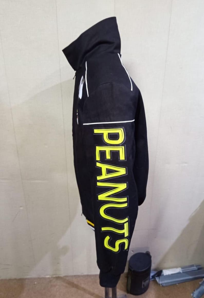 Handmade F1 X Peanuts Snoopy Racing Jacket: Pit Crew Cotton Unisex Coat ...