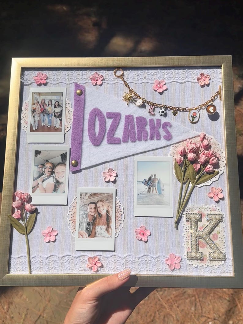 Custom Collage Board | Personalized Photo Board | Dorm Decor | Handmade ...