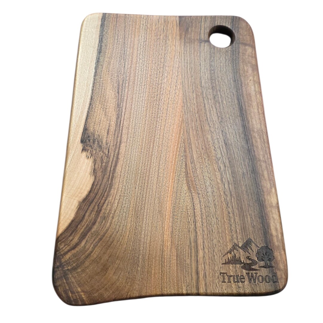 Handmade Rustic Walnut Cutting Board: Unique Wooden Kitchen Board - Etsy