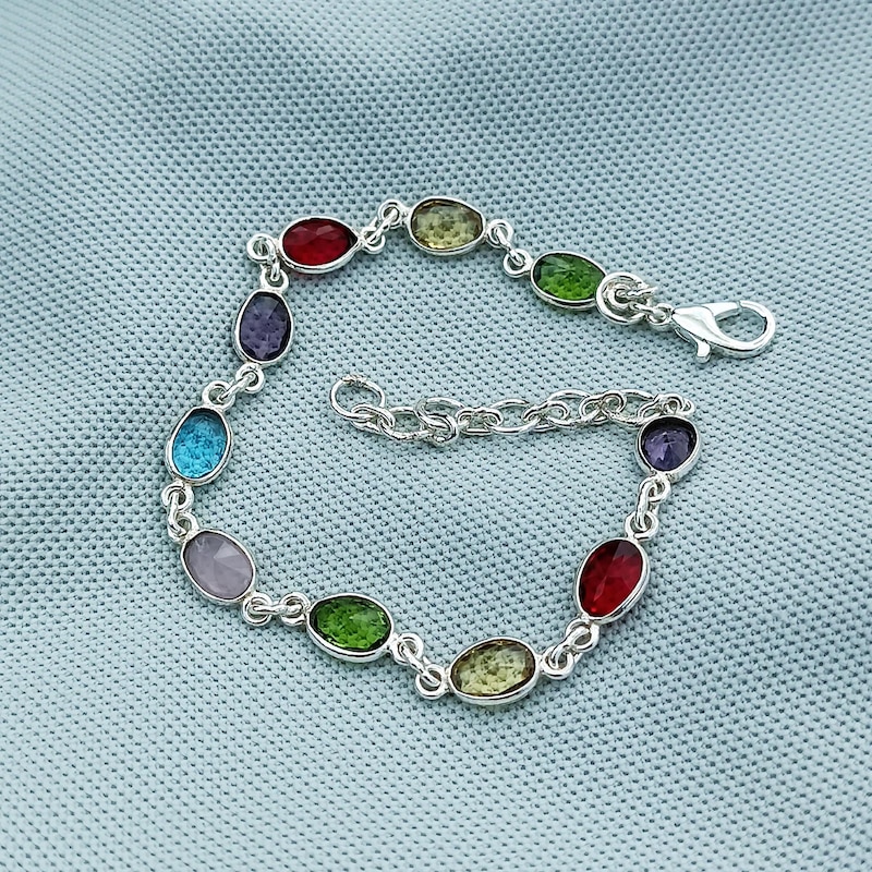 Silver Eclectic Bracelet - Etsy UK