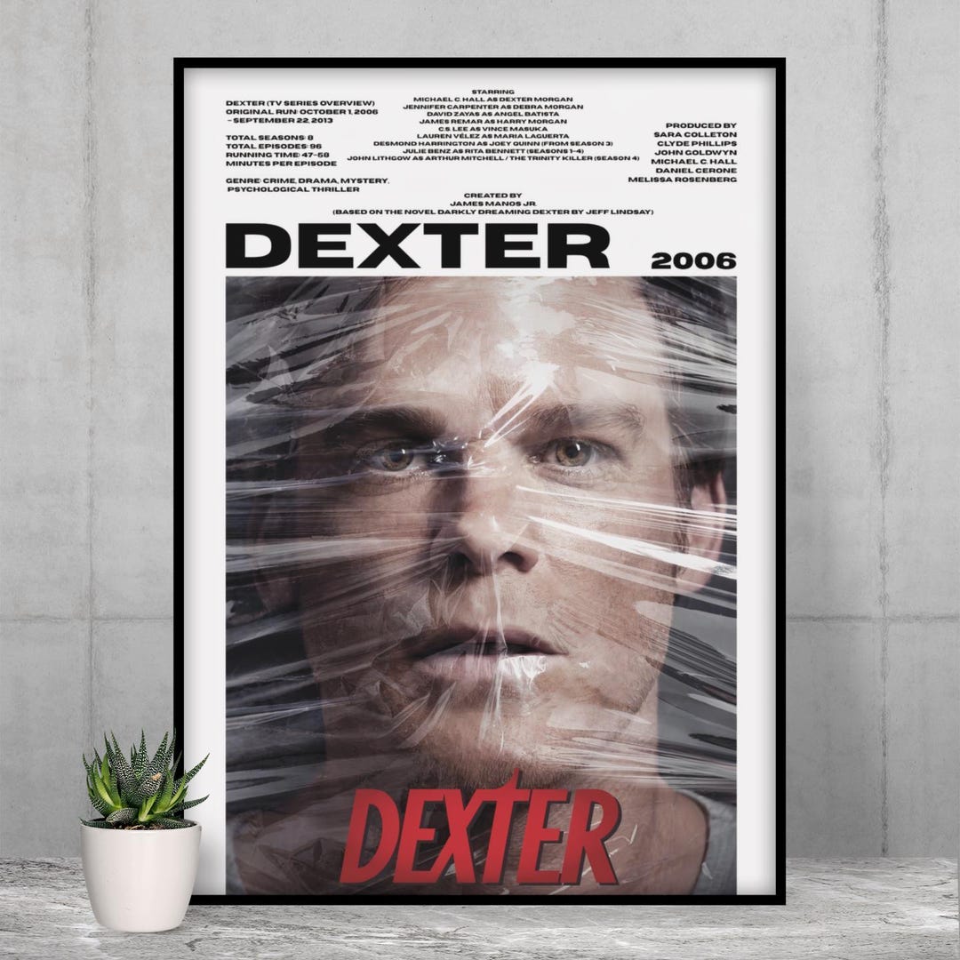 Dexter Wall Art, Wall Prints, Poster, Movie Home Decor, Film, TV Series ...