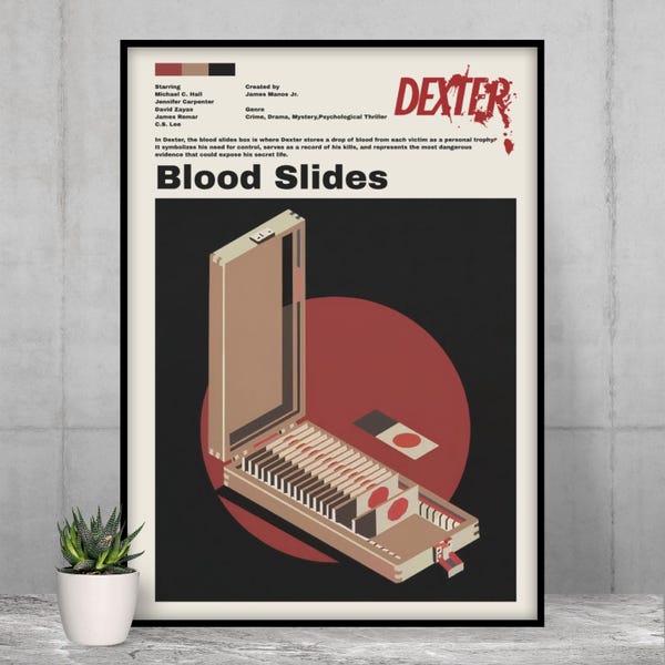 Dexter Blood Slide Box - Etsy