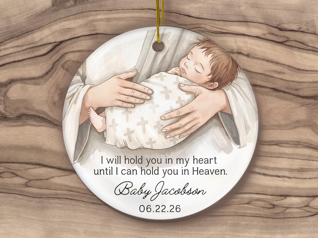 Personalized Baby Memorial Ornament • Christian Sympathy Gifts • Gifts ...
