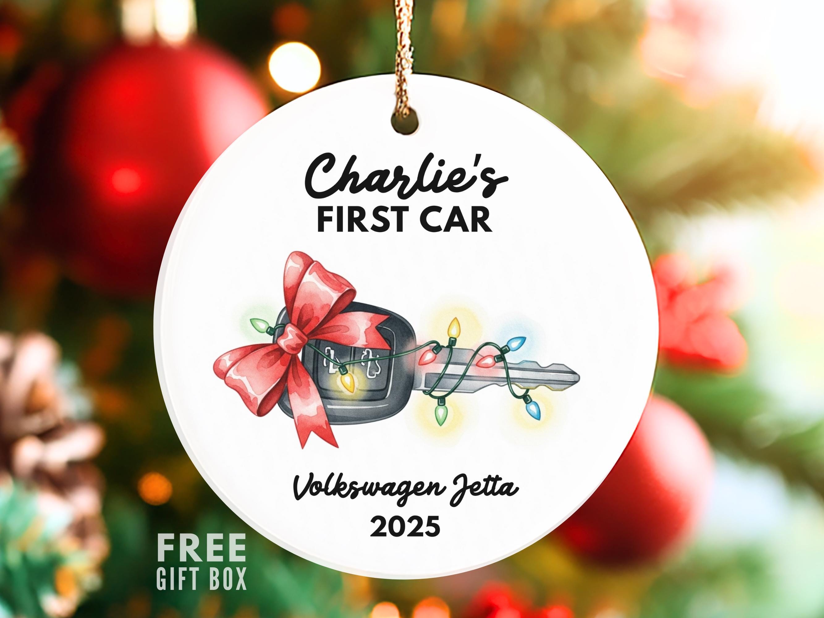 Personalized First Car Ornament • New Driver Keepsake • Teenager First ...
