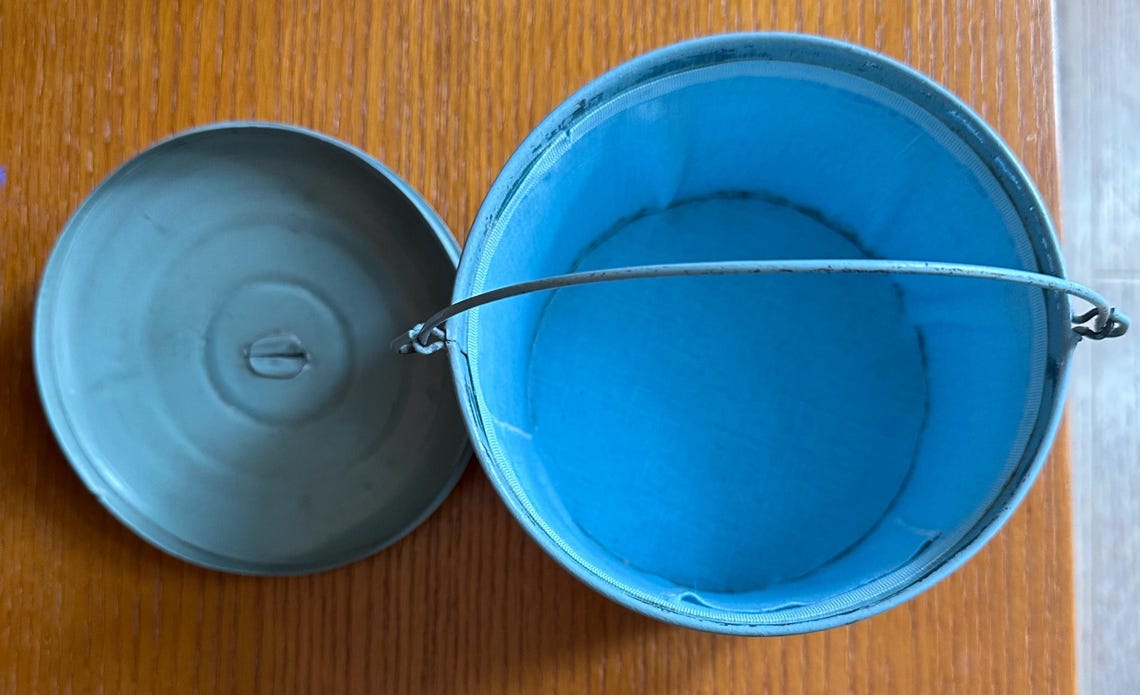 Vintage Hand Painted Tin - Etsy