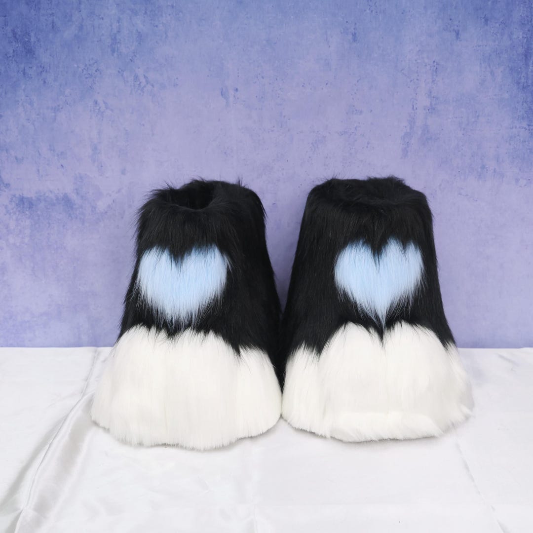 Fursuit Hoof Paw Shoes Heart Mark Outdoor Durable 3D Printed Shell Faux ...