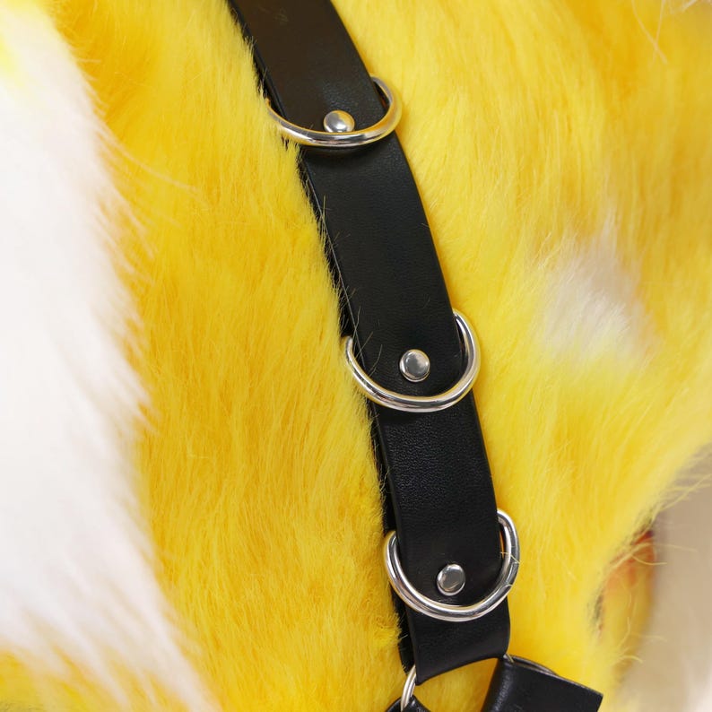 Handmade Fursuit Muzzle Harness Star Chain Charms Adjustable Snout ...