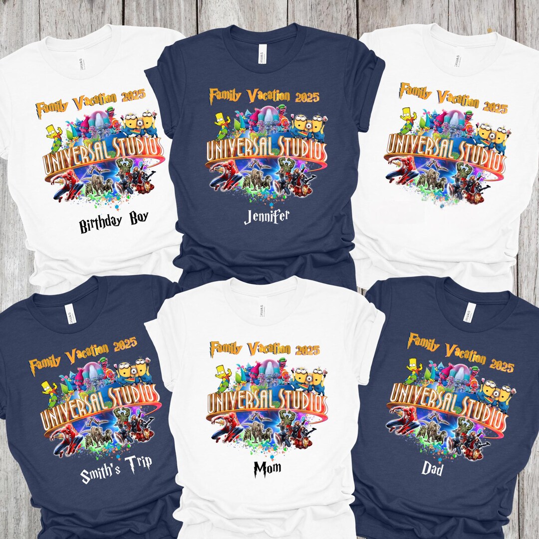 Custom Universal Studios Shirts 2025, Universal Studios Vacation Group ...