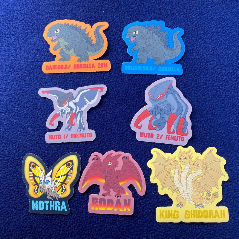 Monsterverse Stickers - Etsy