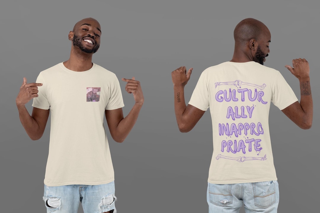 Culturally Inappropriate Graphic Tee: Bold Purple Streetwear Shirt - Etsy