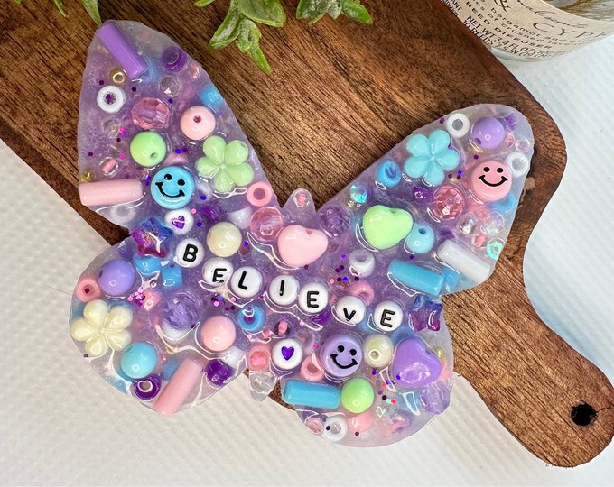 Pick Pad Silicone Skin Picking Pad, Colorful Butterfly Stress Relief ...