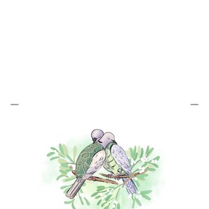 Printable Two Turtle Doves Card Digital Download - Etsy