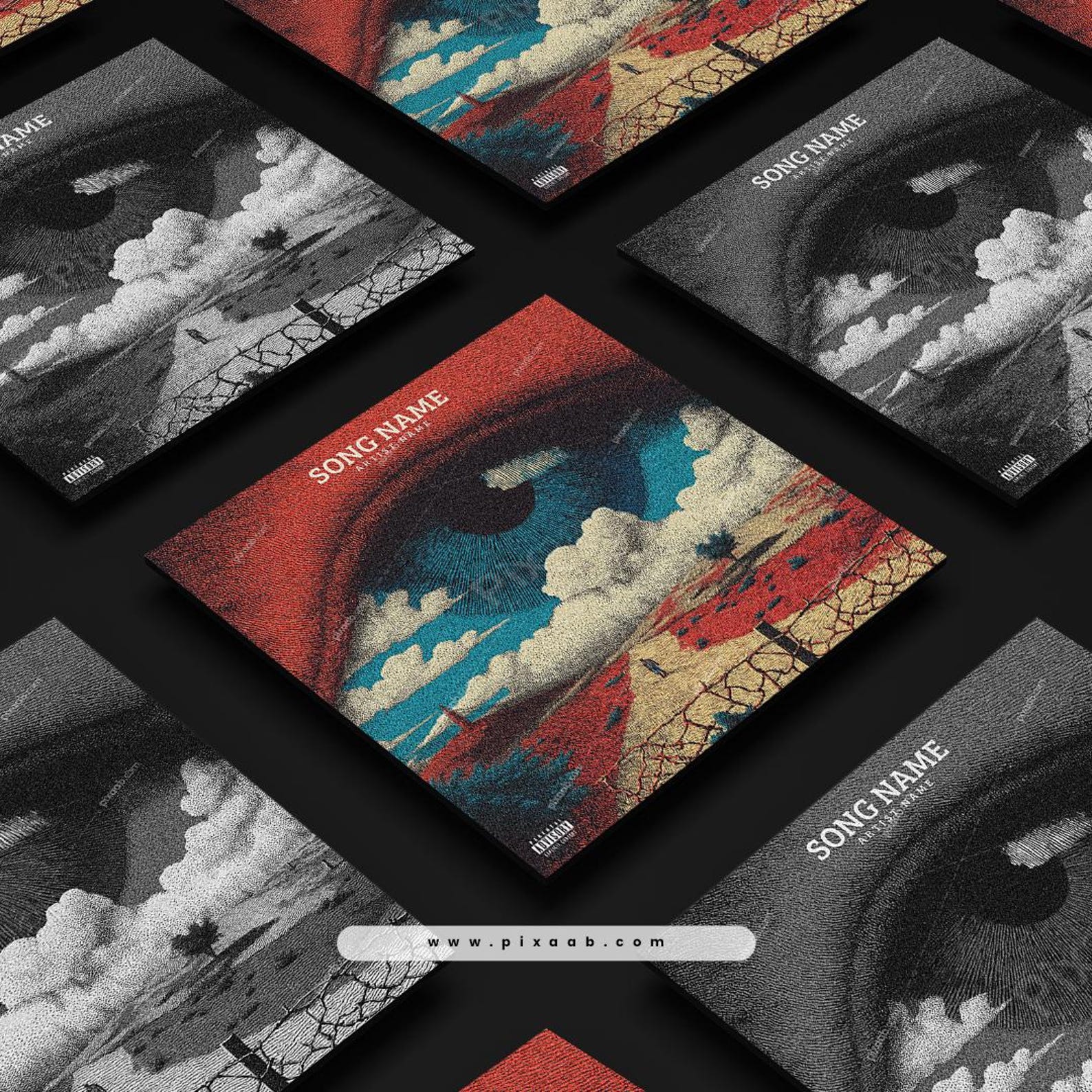 Eye of Silence Album Cover Art – PSD + JPG Custom Package | Editable ...