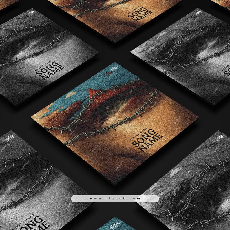 Wired Vision Album Cover Art – PSD + JPG Custom Package | Editable ...