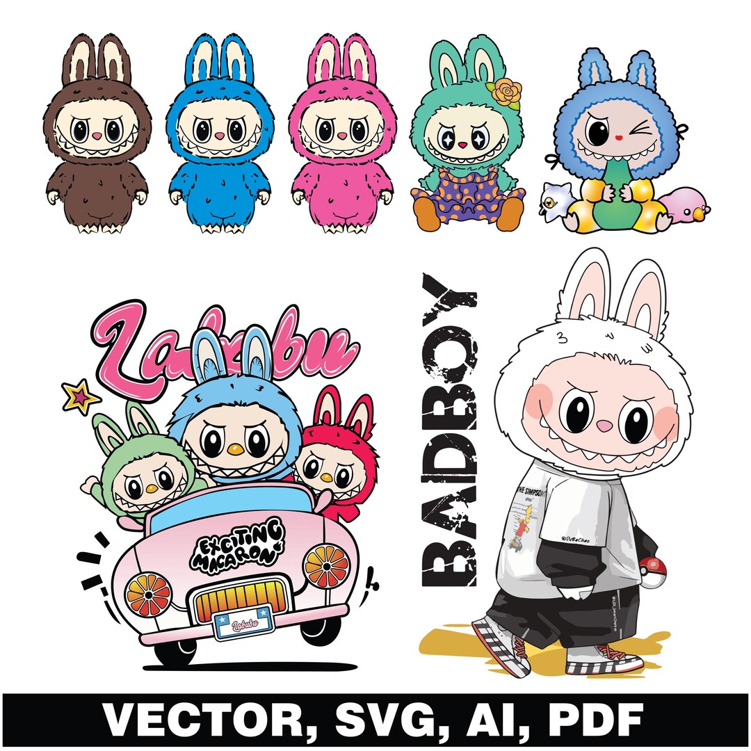 Labubu SVG Bundle: Cricut & Silhouette Designs (digital Download) - Etsy