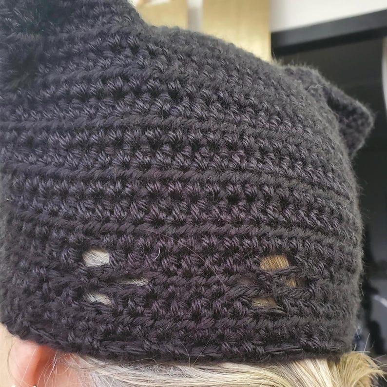Lacy Cat Hat Crochet Pdf Pattern - Etsy
