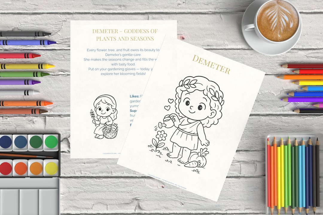 Baby Demeter Worksheet: Greek Gods Activity Pack Greek Mythology ...