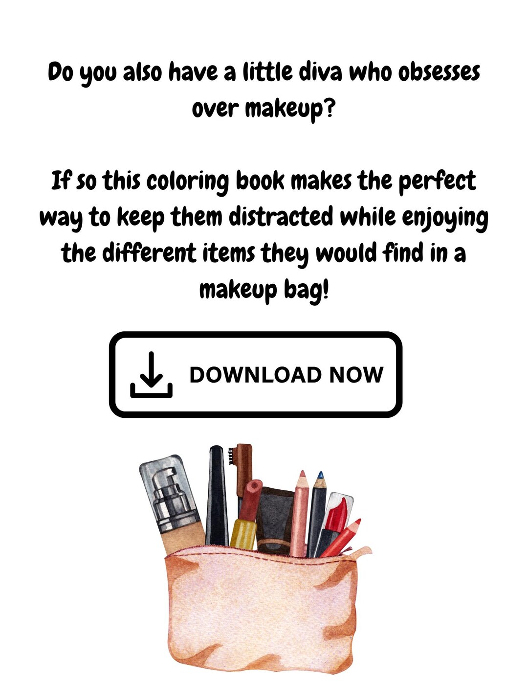 Makeup Coloring Book - Etsy