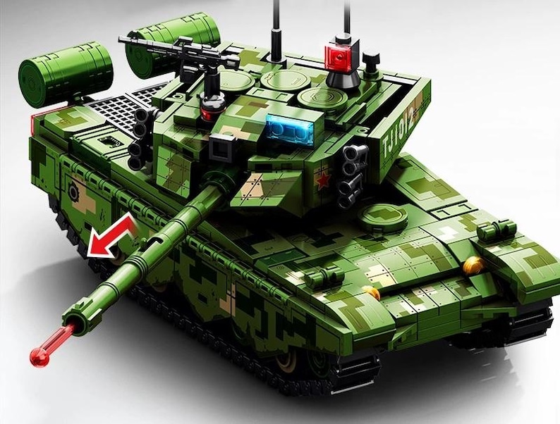ZTZ-99A Main Battle Tank Building Block Set – 630 Pcs With 3 ...