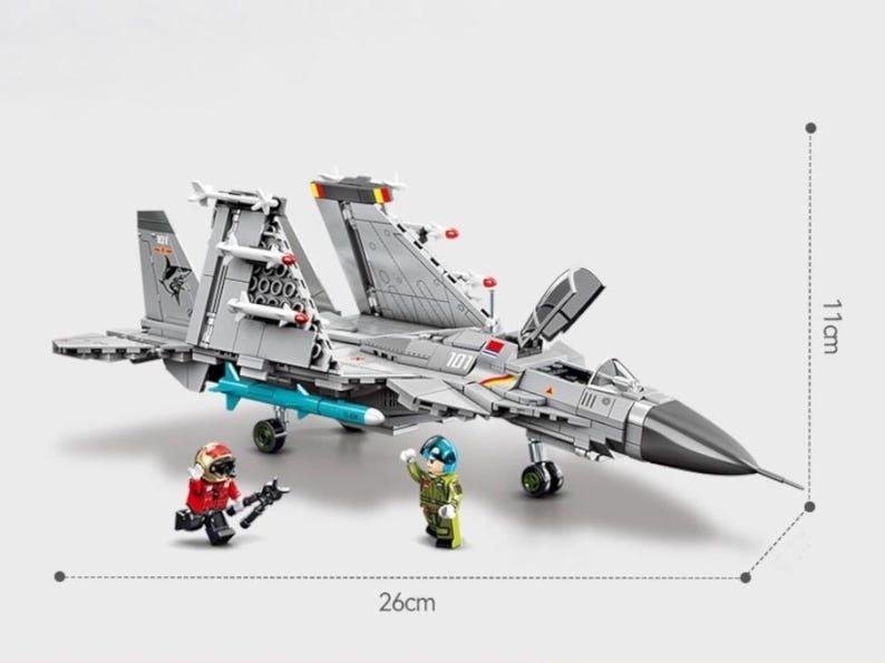 J-15 “flying Shark” Fighter Jet Building Block Set (detailed Version ...
