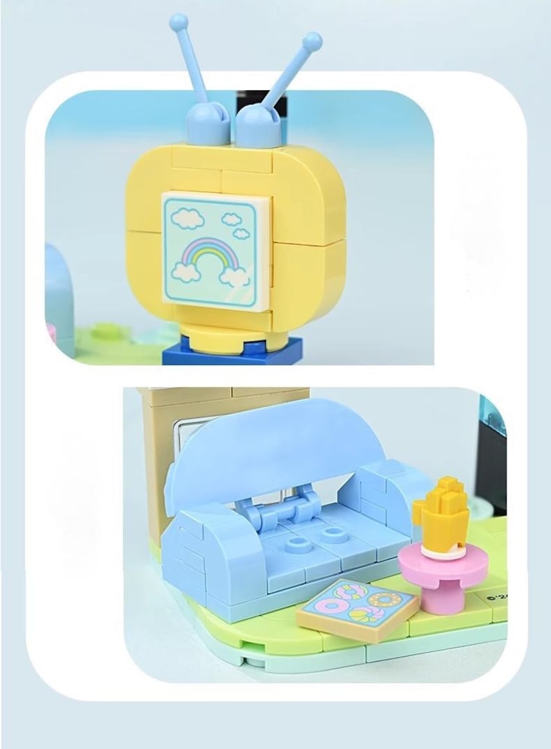 Cinnamoroll Watching TV Building Blocks Set | Sanrio Building Toy ...