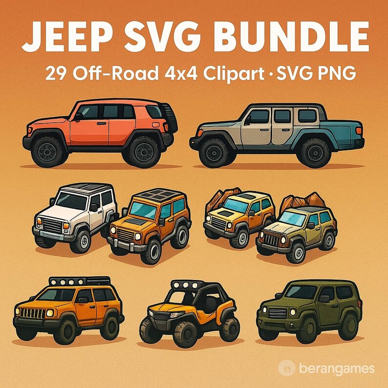 Jeep SVG Bundle Jeep PNG Overland Truck Adventure Vehicle Clipart ...