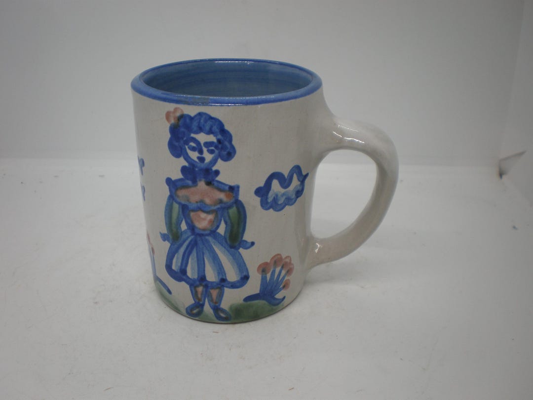 Vintage Hadley Mug Farm Girl Design - Etsy