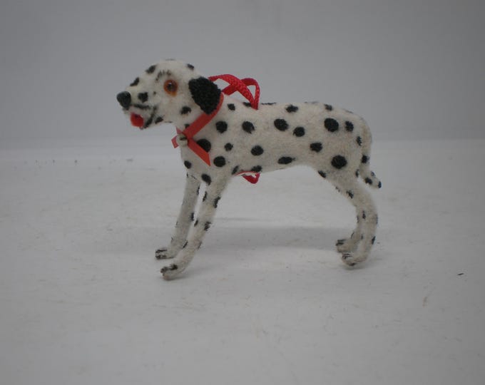 Vintage West German Wagner Kunstlerschutz Dalmation Puppy Flocked ...