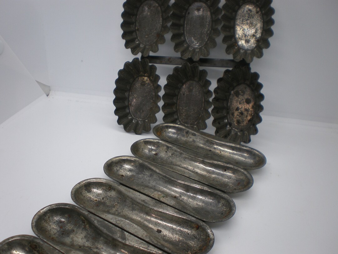Vintage 2 Tart Tins Antique Pastry Molds - Etsy