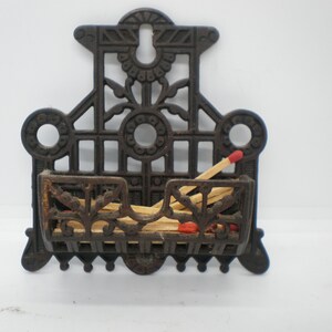 Unusual Cast Iron Match Box or Match Holder - Etsy