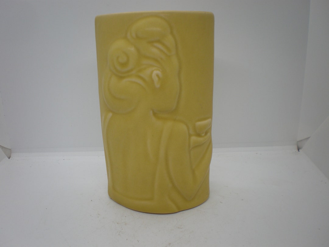 Vintage Rare Odd Shaped Vase Zanesville ? - Etsy