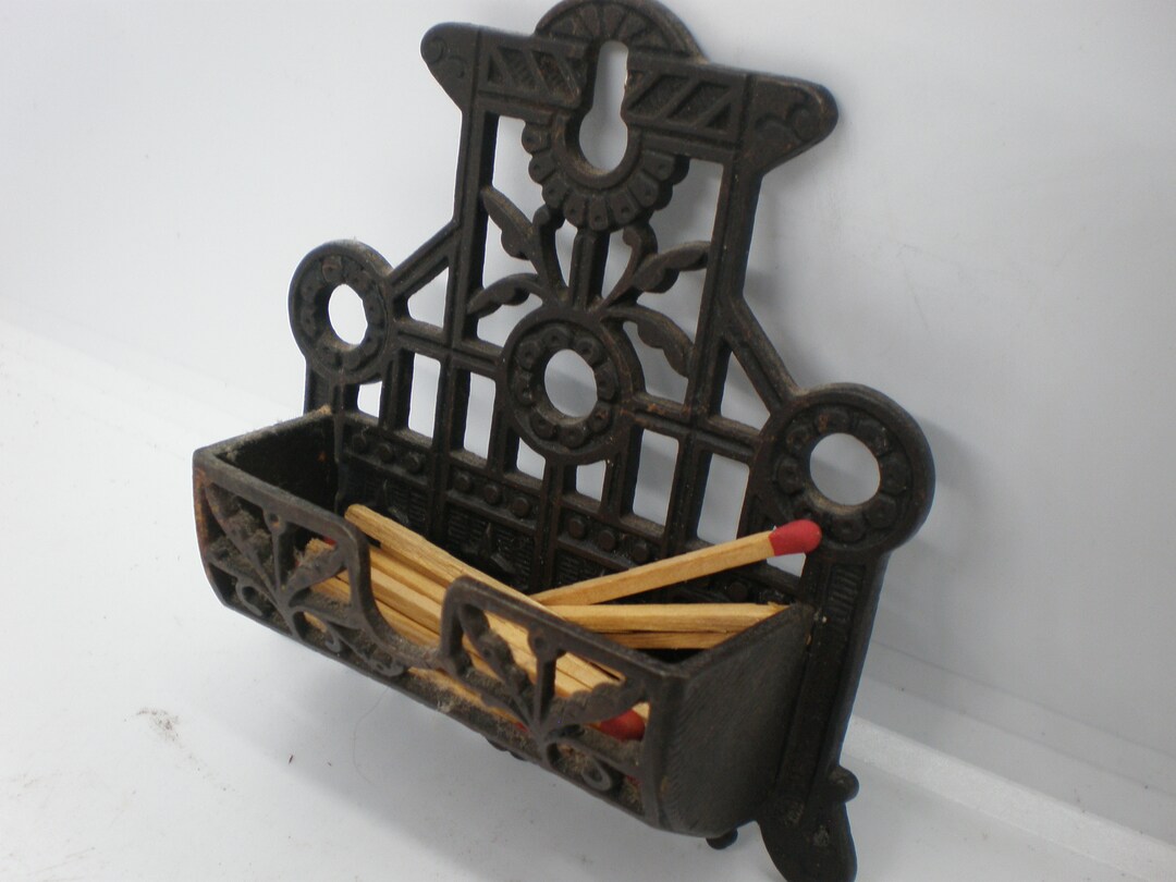Unusual Cast Iron Match Box or Match Holder - Etsy