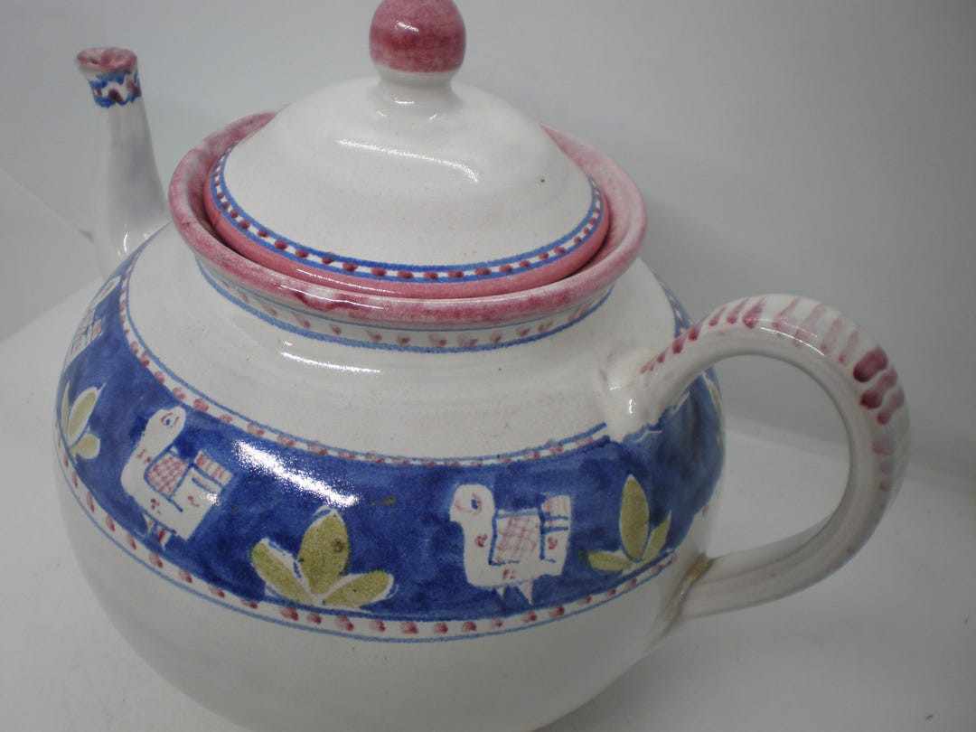Vintage Large Made in Italy Solimene Bird Teapot - Etsy