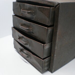 Vintage Little Metal Set of Drawers Industrial Storage Cabinet - Etsy