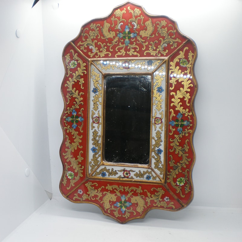 Hand Painted Mirror - Etsy