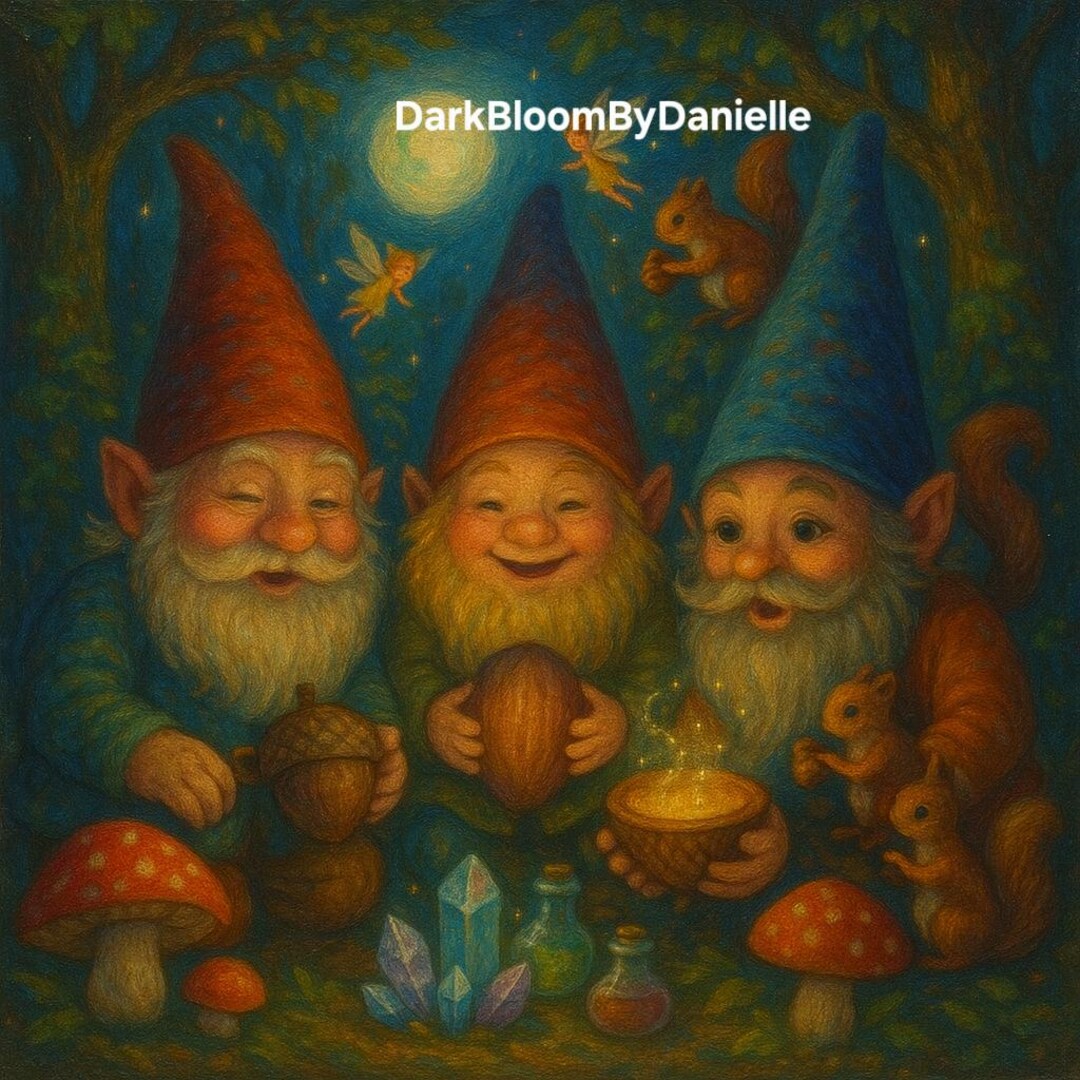 Gnomes Oil Paintings- Digital - Etsy
