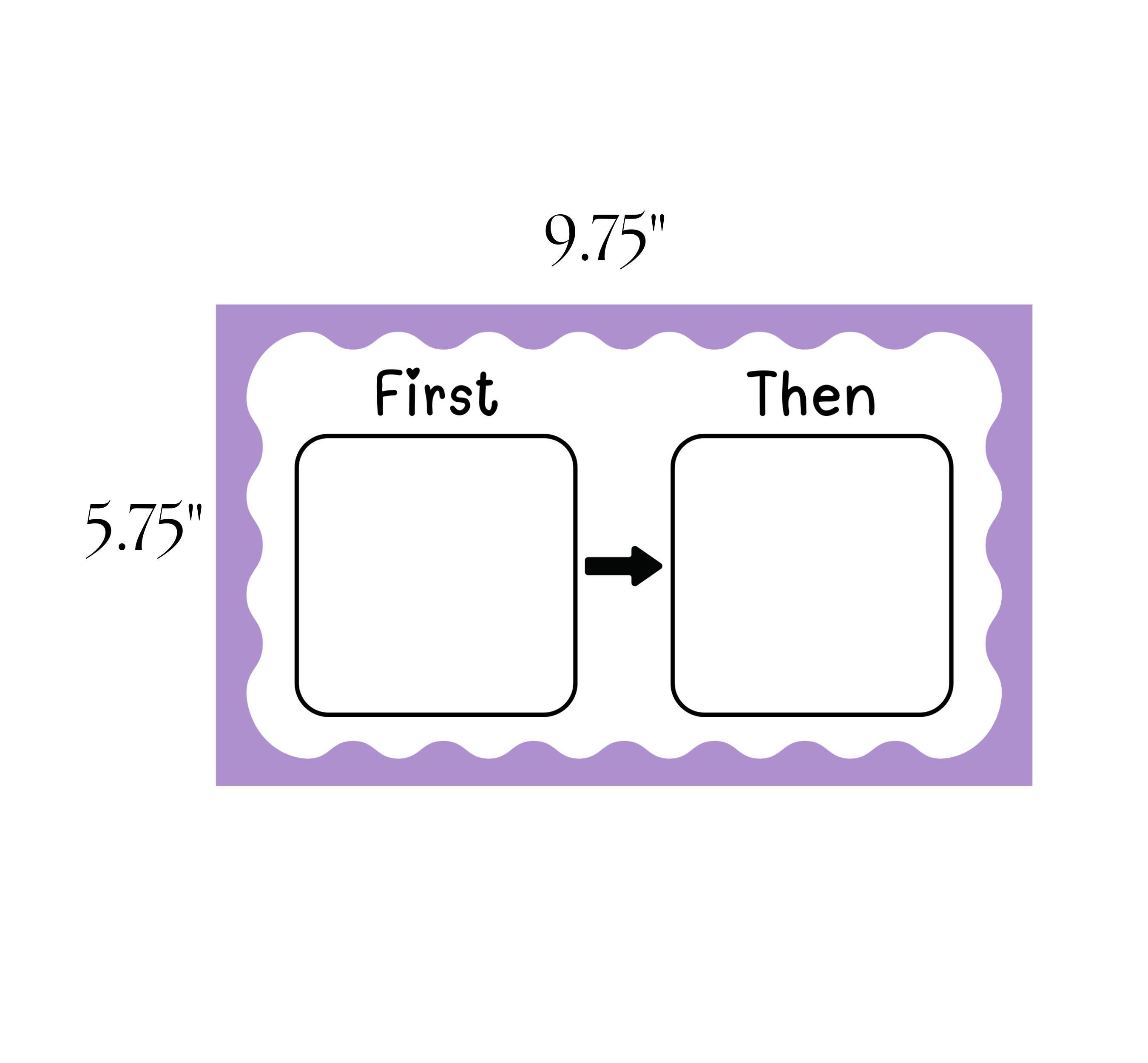 First Then Board Behavior Support Visual Schedule Support Chart for ...