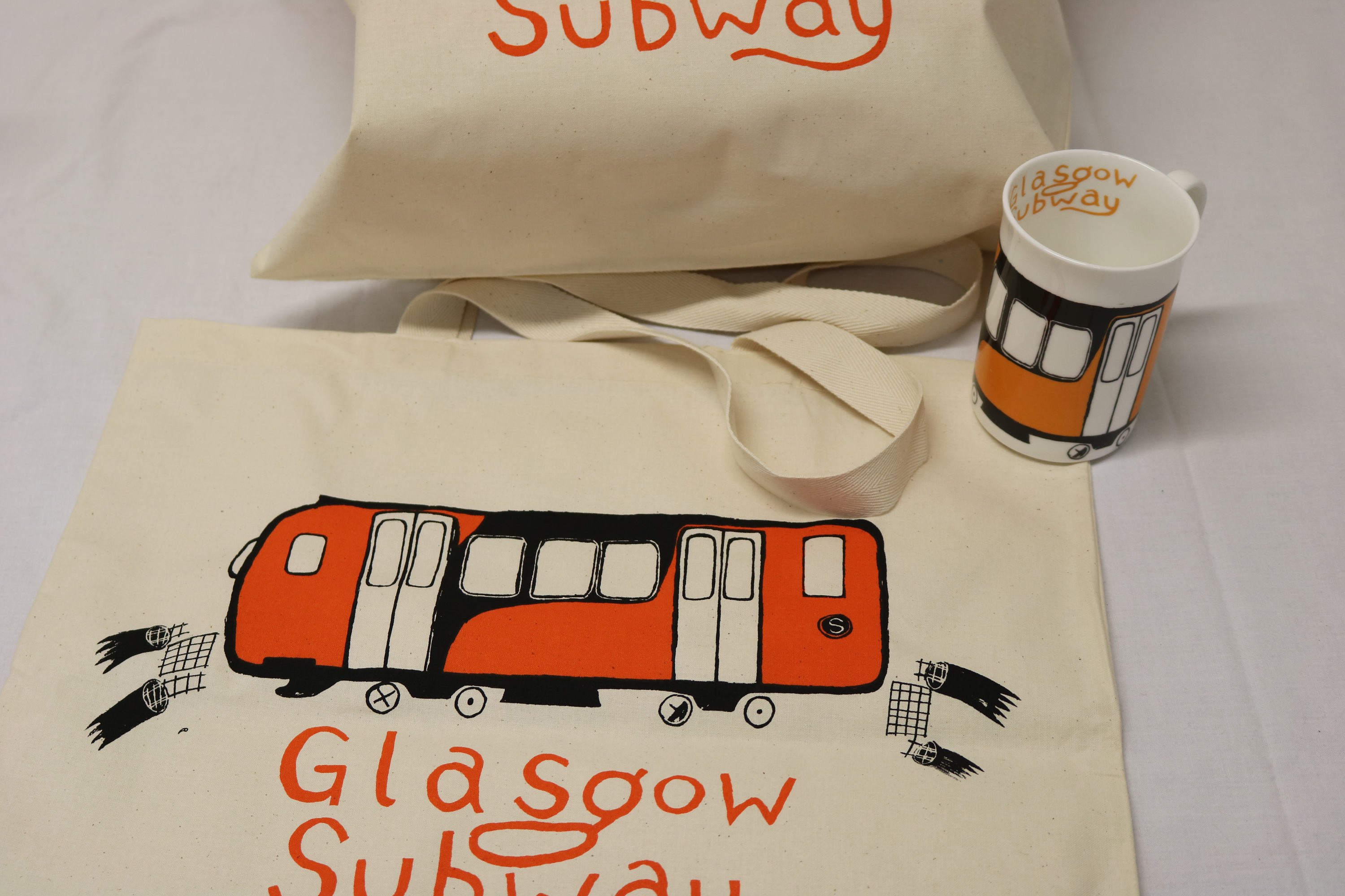 Glasgow Subway Tote Bag Screenprinted Tote of Glasgow Subway - Etsy Norway