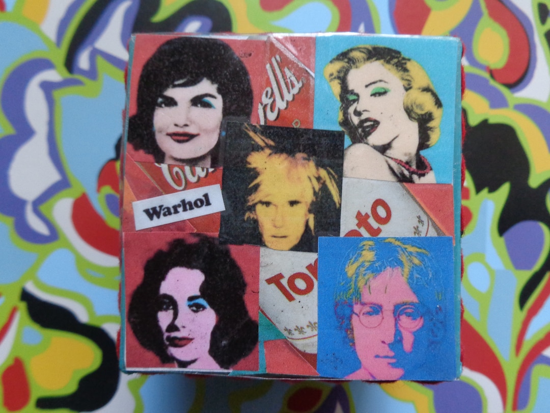 Andy Warhol Collage Trinket Box by Pepperland - Etsy